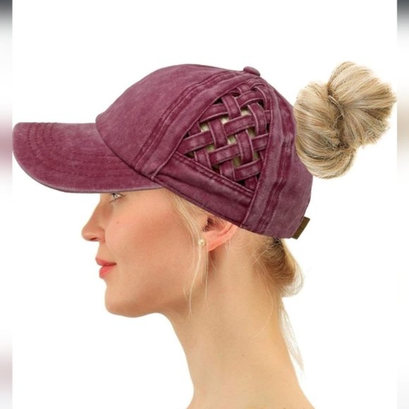 C.C | Accessories | New Ponytail Criss Cross Messy Buns Ponycaps ...